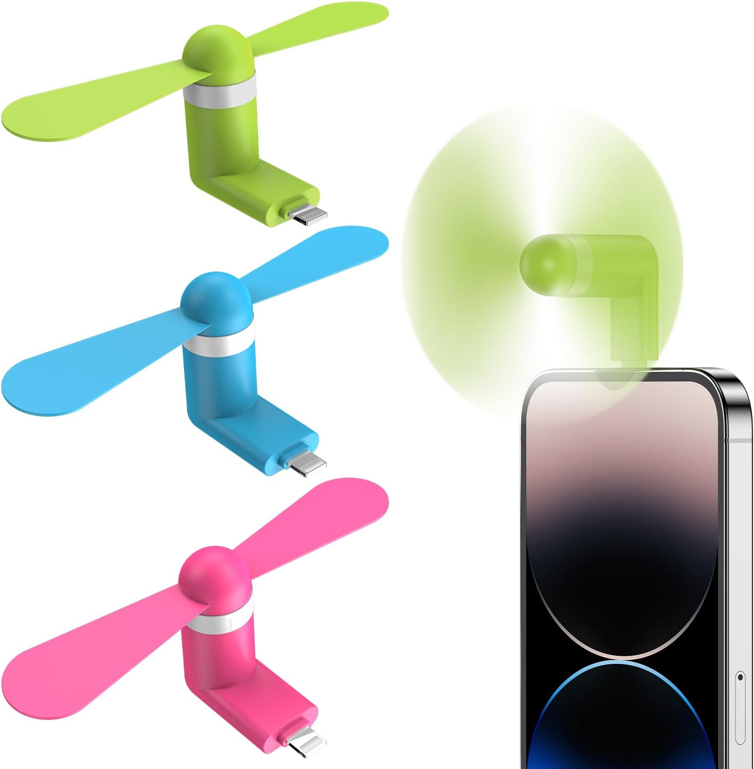 Amazon.com: Sokelinn-six Type C Phone Fan, Mini USB C Cooling Hand Fans ...