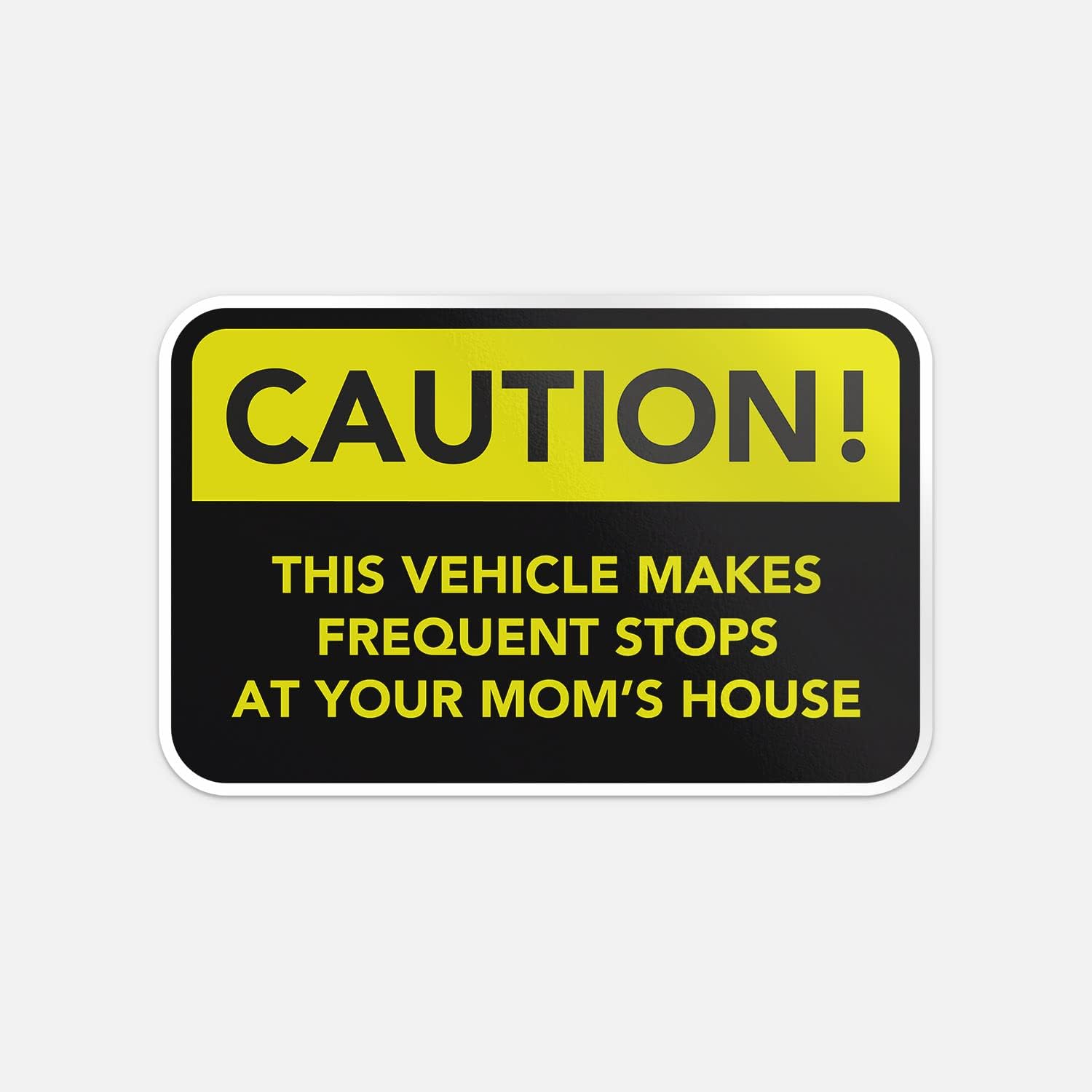 Amazon.com - Sticker Connection | Caution Vehicle Makes Frequent Stops ...