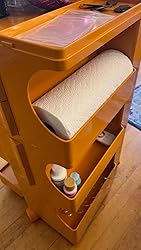 Amazon.com: Utility Storage Cart - MCM Storage with Wheels and Slide ...