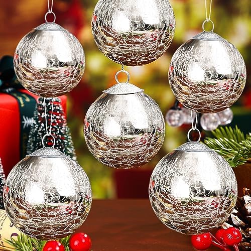 Amazon.com: Jenaai 12 Pcs 2.36 Inch Christmas Ball Ornaments Glass ...