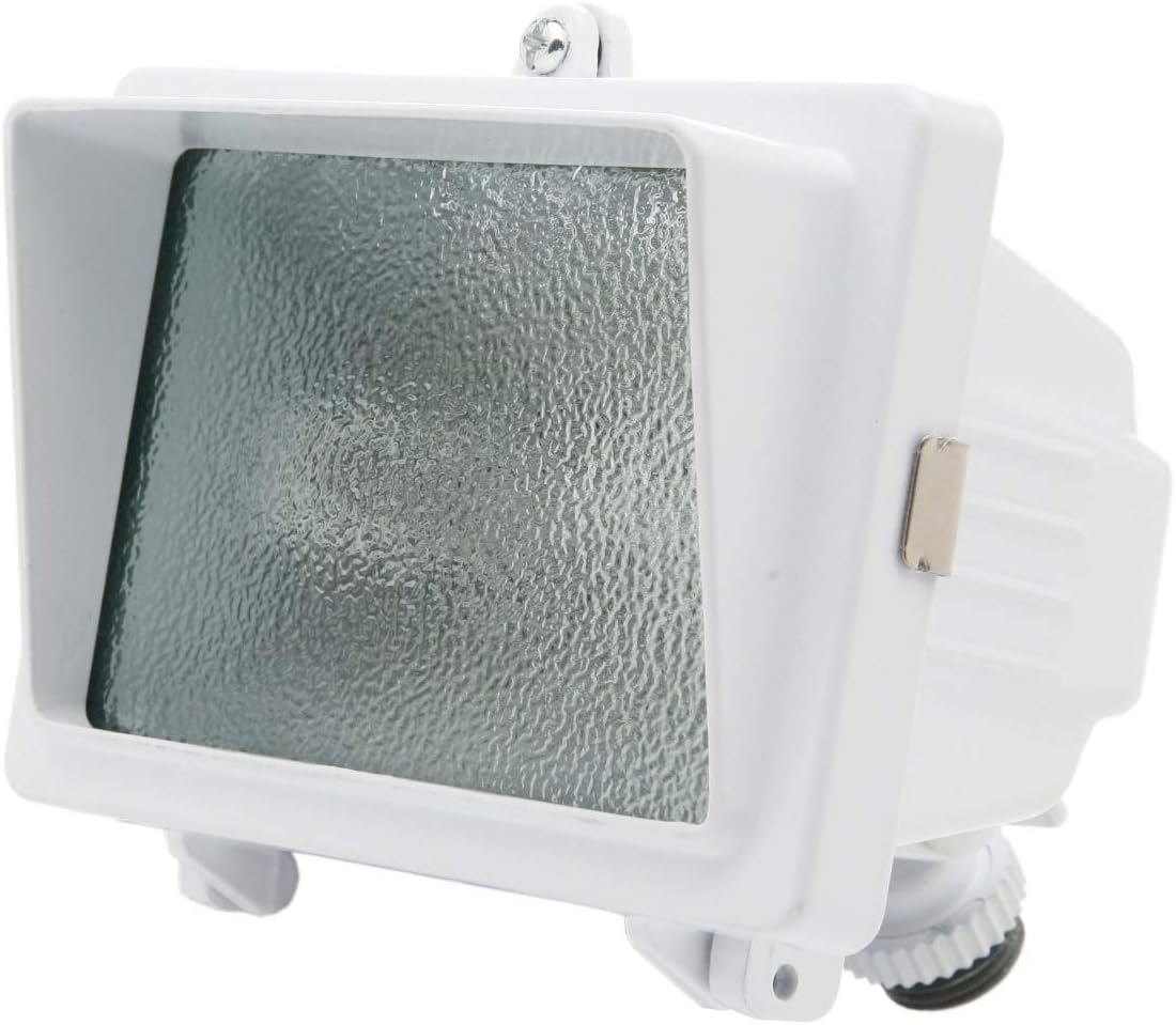 Designers Edge L-56WH 150-Watt Mini Halogen Floodlight, White - Flood ...