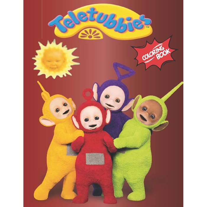 Buy Teletubbies Coloring Book: 40+ GIANT Fun Pages with Premium outline ...
