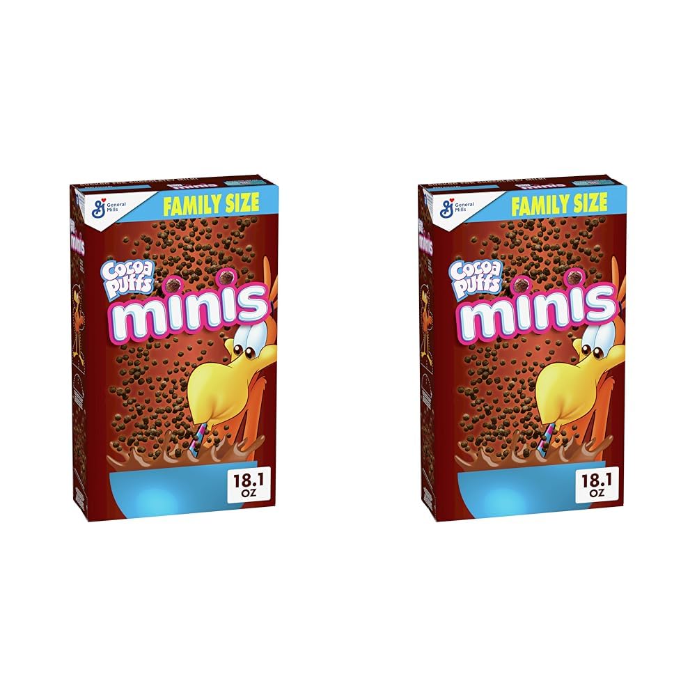 Amazon.com : Cocoa Puffs Minis Chocolatey Breakfast Cereal, Made with ...