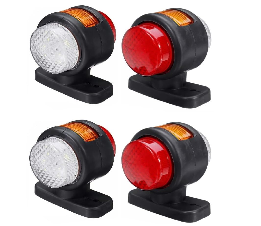 flexzon 4X LED SMD MINI SIDE RUBBER MARKER LIGHTS LAMP INDICATOR ...