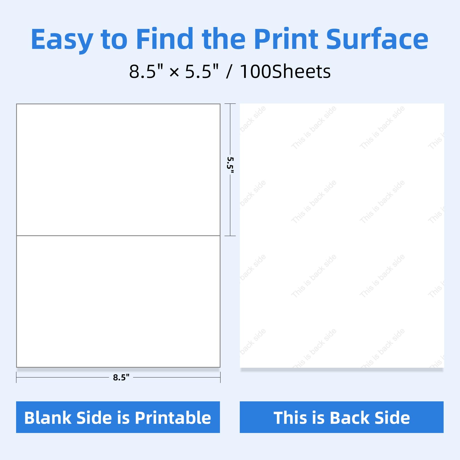 Snapklik.com : Printholic 1000 Half Sheet Self Adhesive Shipping Labels ...