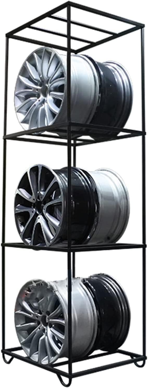 Amazon.com: DAREV Spare tire Storage and hub Storage Tyre Rack Black 3 ...