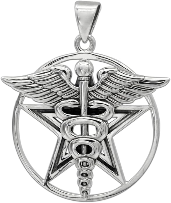 Amazon.com: Moonlight Mysteries Master Healers Pendant - Caduceus ...