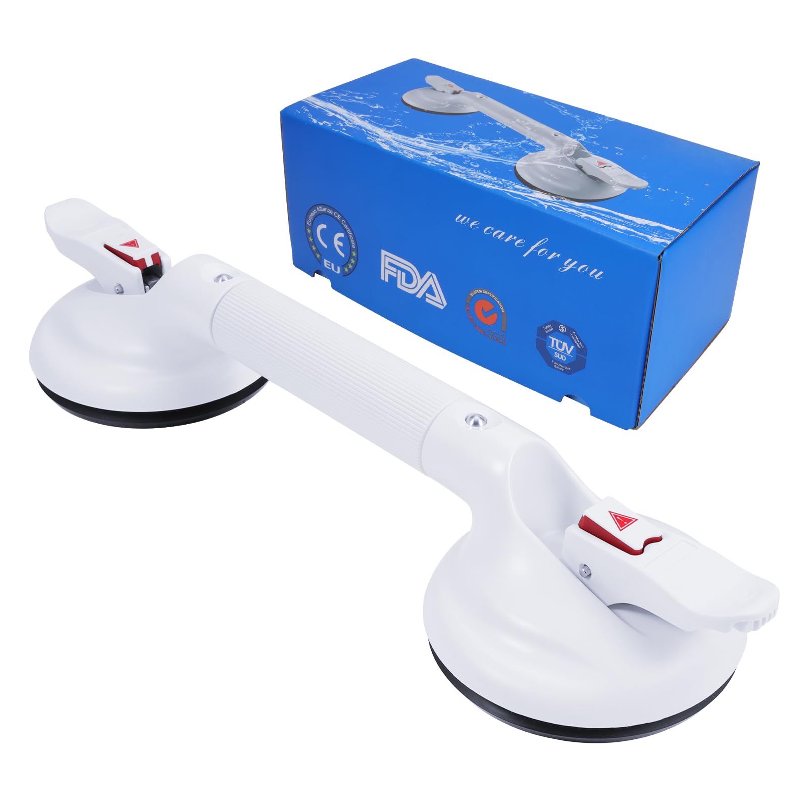 Amazon.com: Suction Cup Grab Bars for Shower, 17 Inch Heavy Duty Shower ...