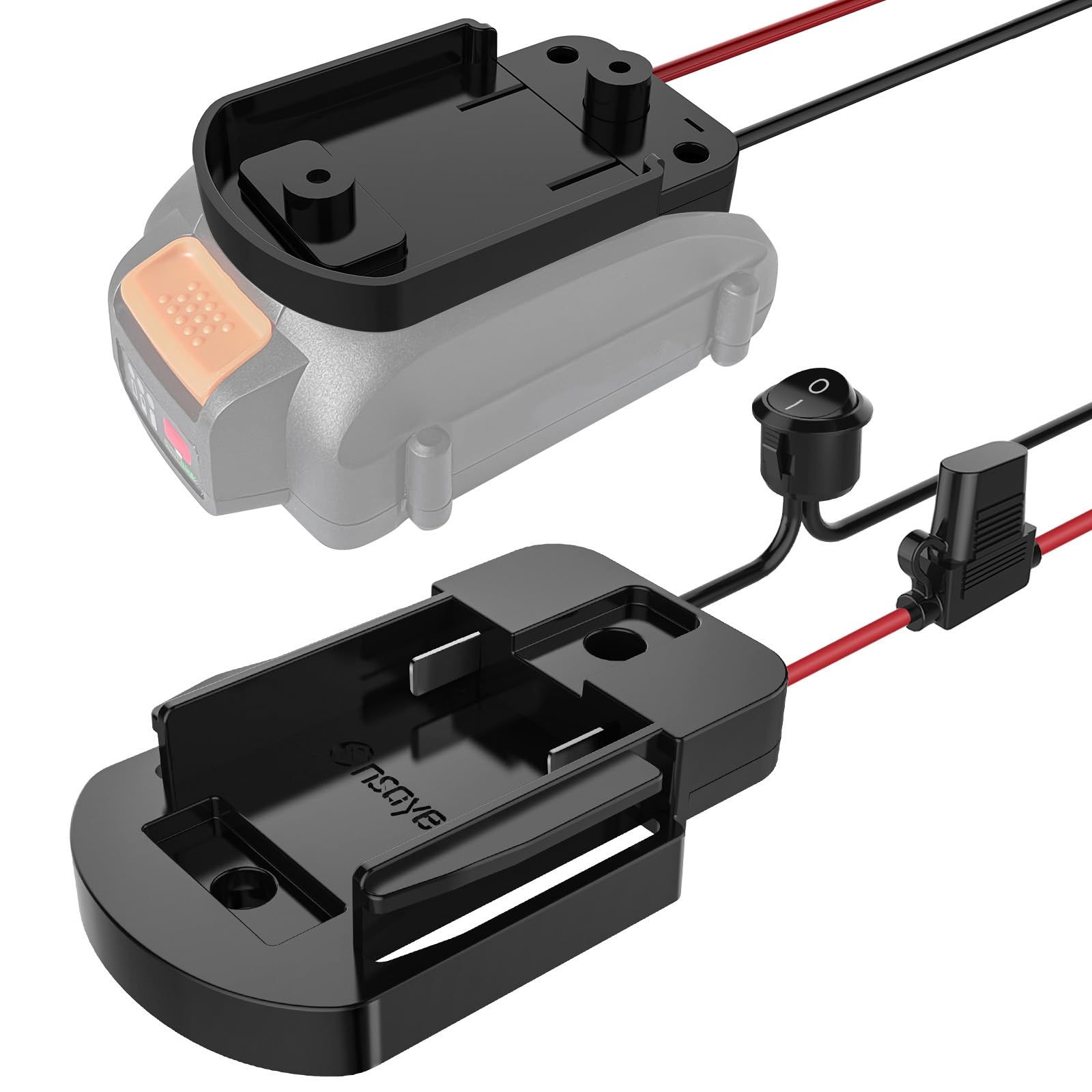 Amazon.com: Power Wheel Adapter with Fuse & Switch, Secure Battery ...