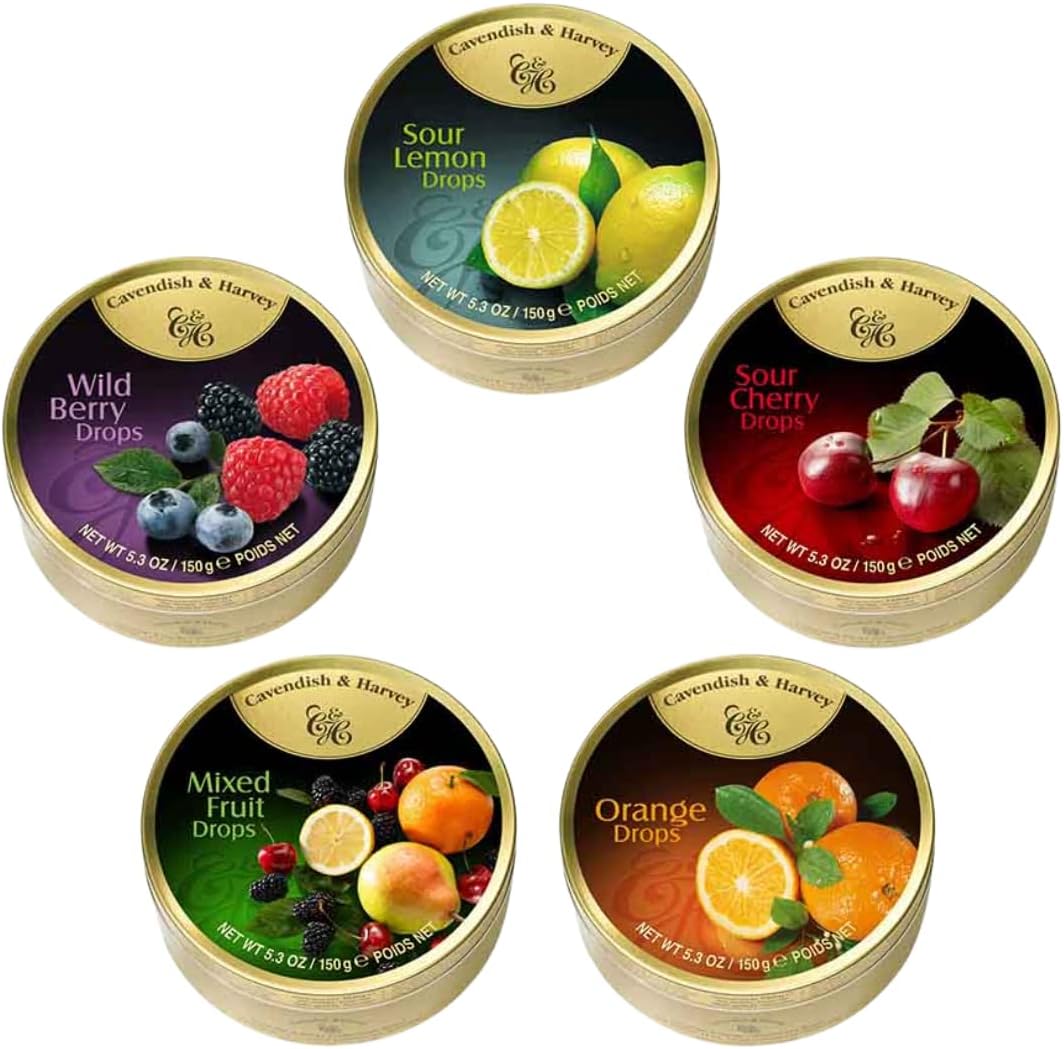 Amazon.com : Cavendish & Harvey Apple Drops (2 x 200g) Tin : Grocery ...