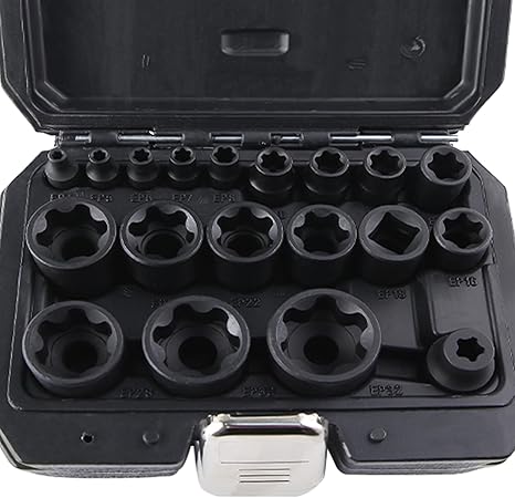 Amazon.com: SPEEDWOX 19pc EP Socket Set - 1/2", "3/8", "1/4" Drive External Torx Plus & Female E ...
