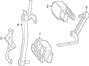 Amazon.com: Genuine OEM Rear Right Headlight Level Sensor Strut Support ...
