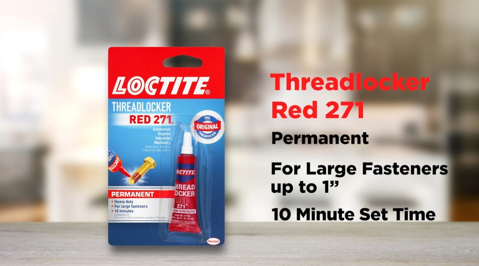 Watch Loctite Threadlocker Red 271 Permanent Threadlocker Video on ...