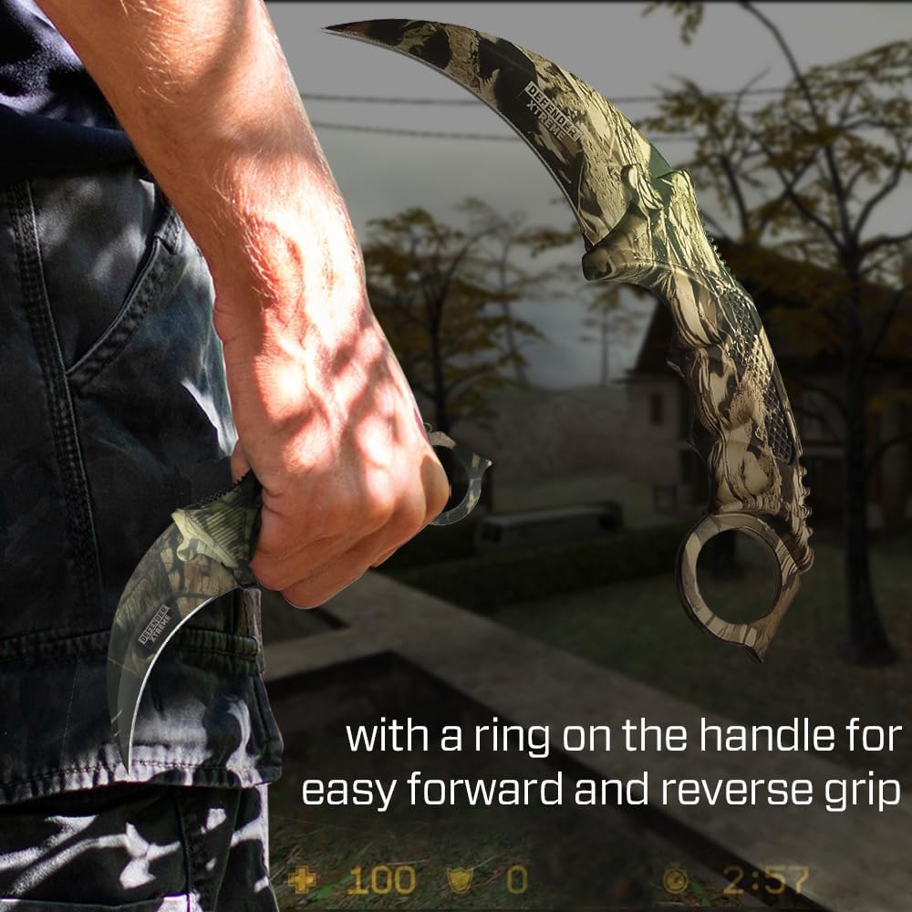 Cuchillo Karambit Cuchillo de hoja fija Cuchillos Karambit Cuchillos CSGO Raptor Claw El mejor ...