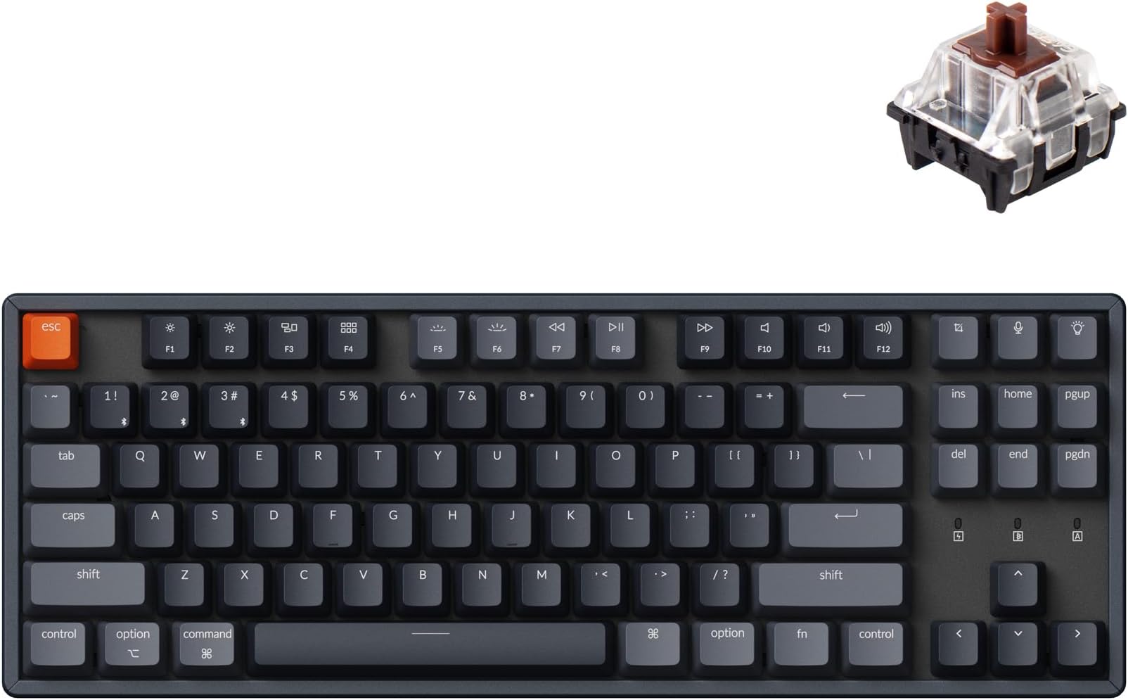 Amazon.com: Keychron K1 Pro Wireless Custom Mechanical Keyboard, 80% ...