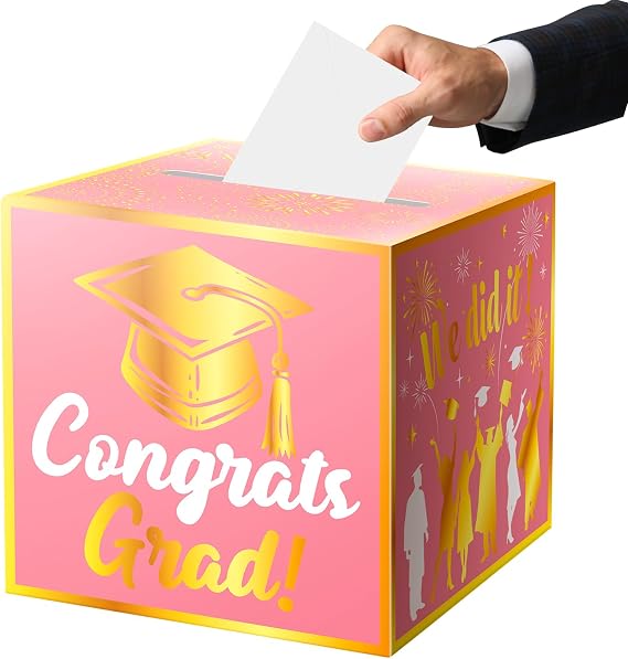 Amazon.com: JWSCYSY Graduation Card Box Holder, Congrats Grad Foldable ...