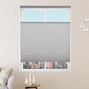 Amazon.com: MYshade Custom Size Cellular Shades Cordless, Light Filtering Top Down Bottom Up ...