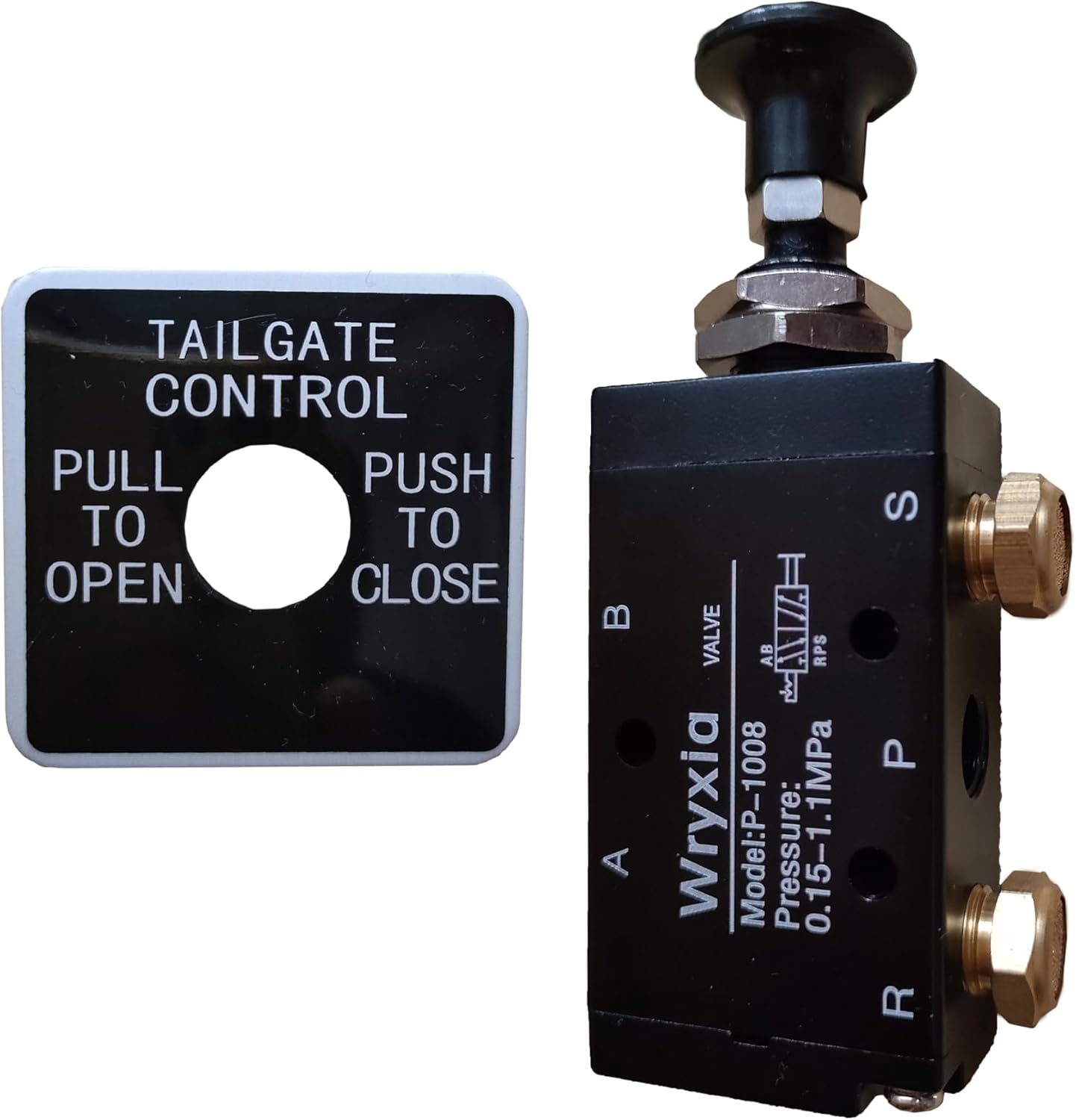 Wryxia Air Valve Push-Pull 4 Way 2 Position Manual Dump Truck Tailgate ...