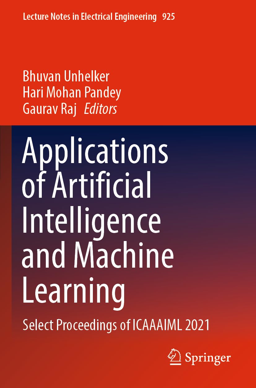 Amazon.com: Applications of Artificial Intelligence and Machine Learning: Select Proceedings of ...