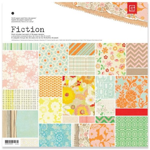 BasicGrey Fiction Collection Scrapbook Paper Pad, 12 by 12-Inch : Amazon.in