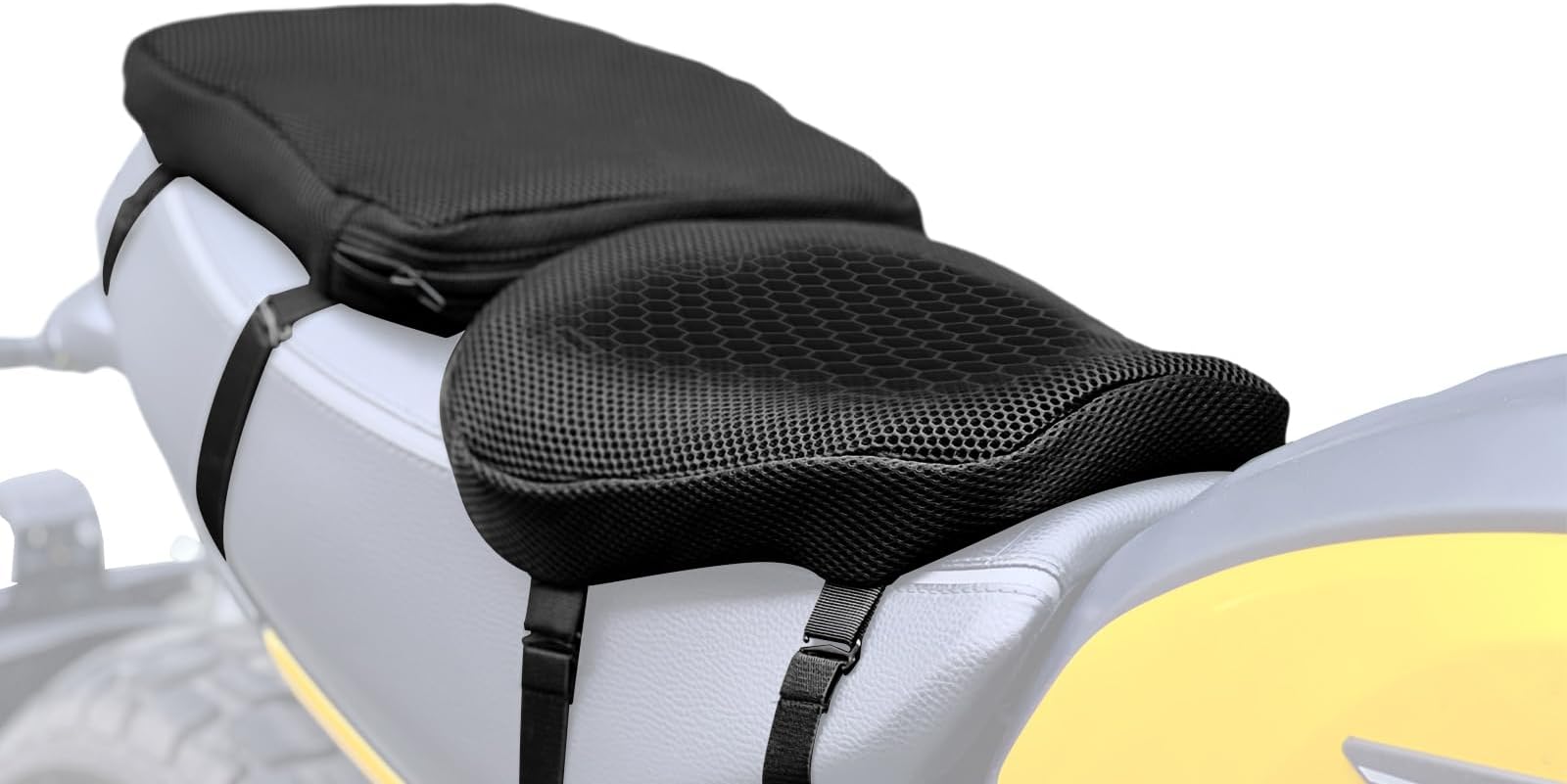Amazon.com: Skwoosh Mid Size Fit Motorcycle Pad Seat Cushion with ...