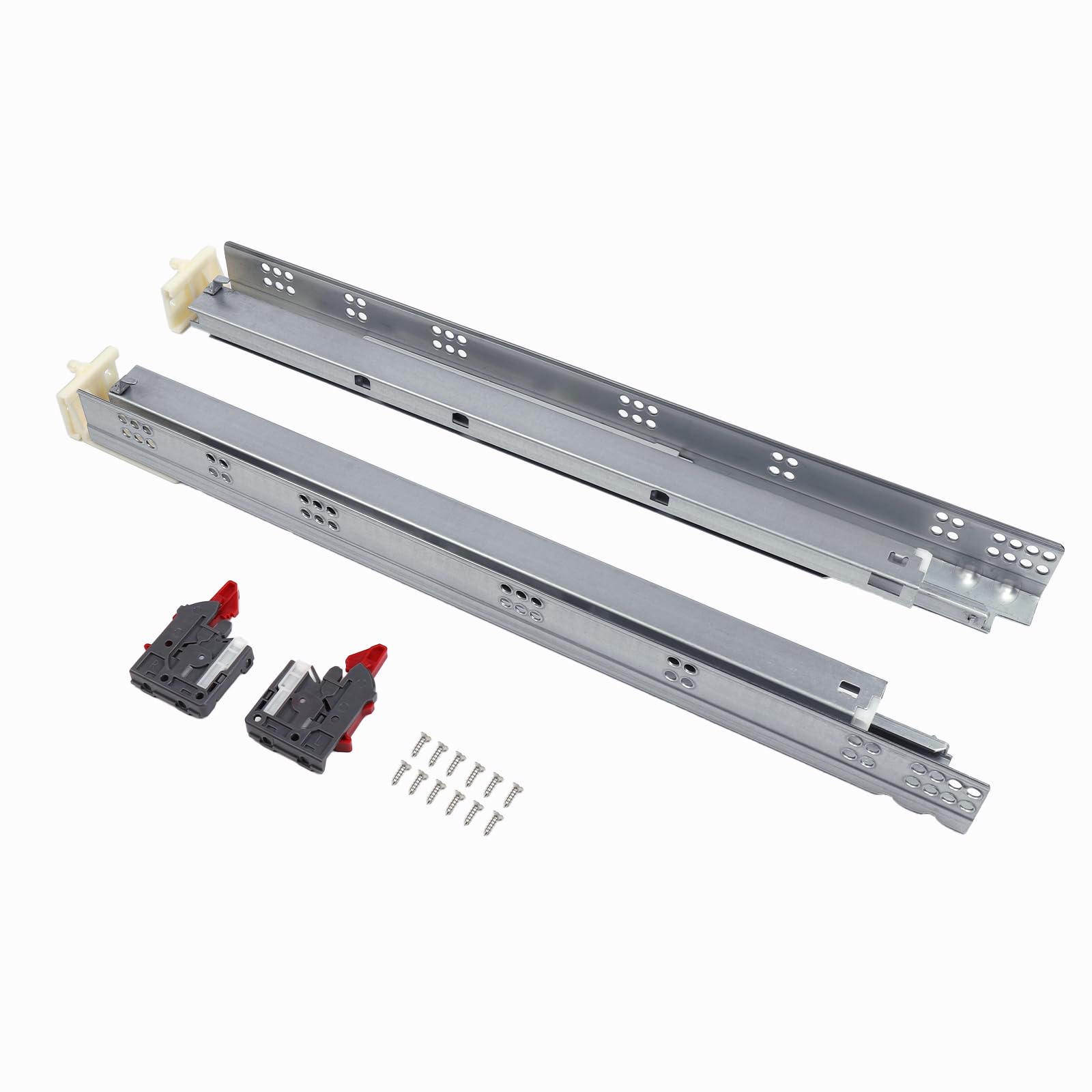 DECORITEN 5 Pair Undermount Drawer Slides, 85 lb Load Capacity Full ...