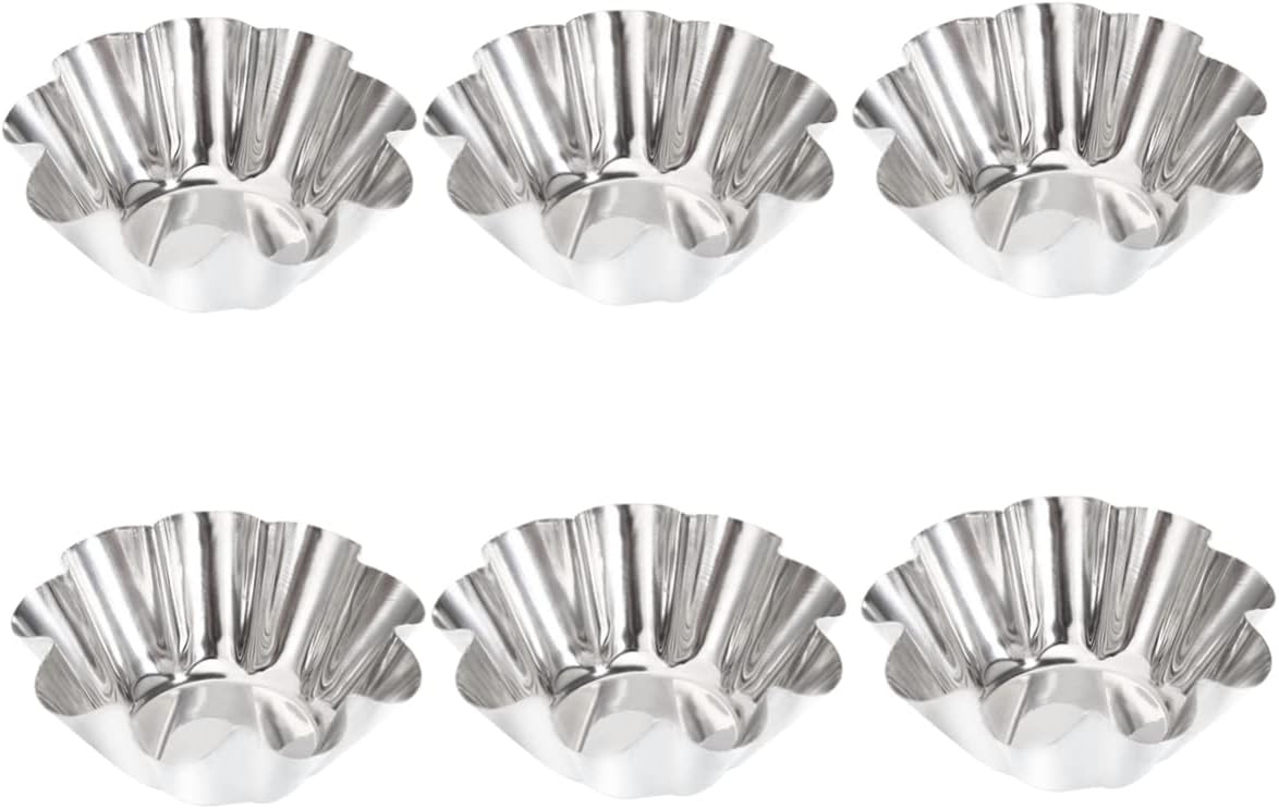 Amazon.com: Mikinona 12pcs Non- Stick Tart Pans Tart Mould Egg Tart ...