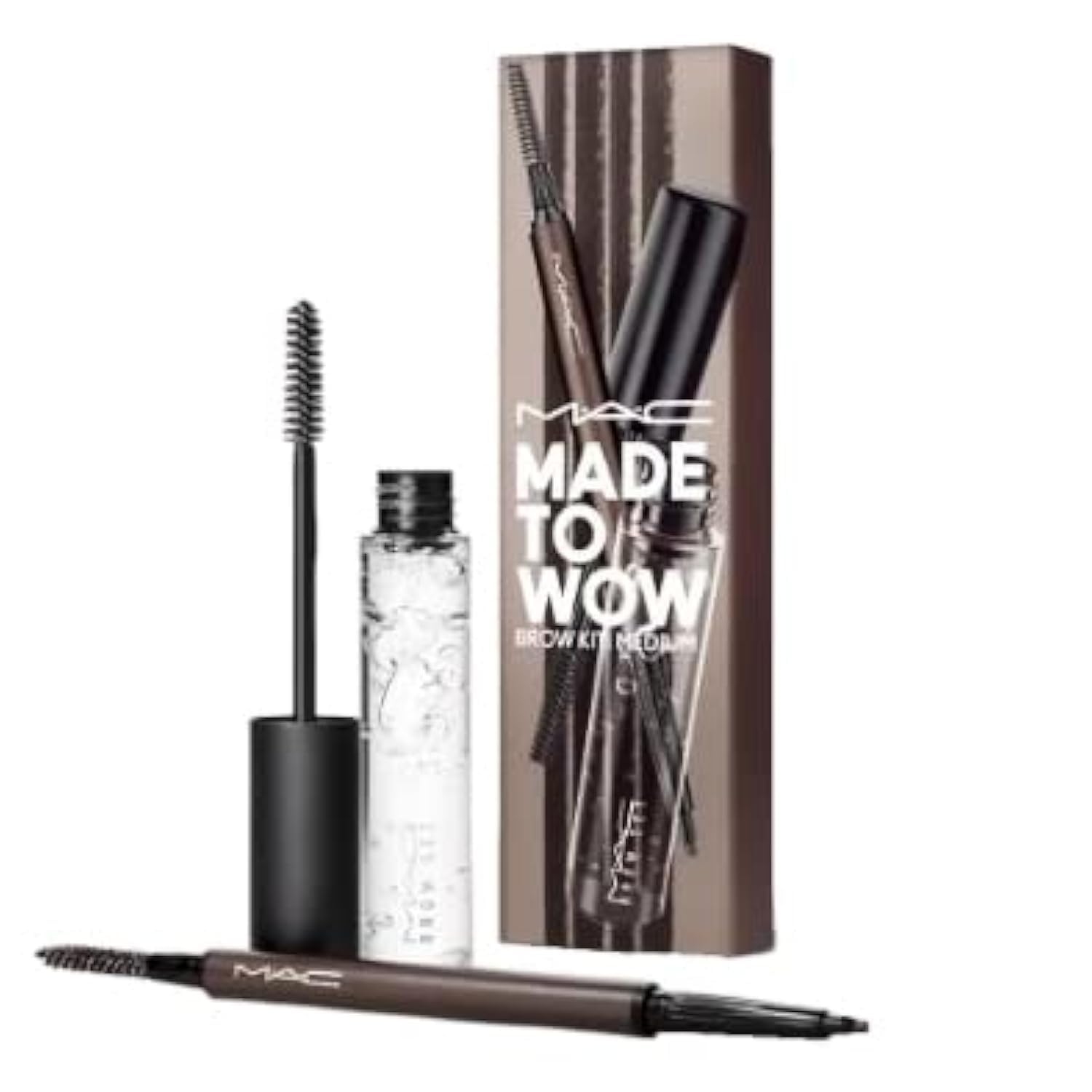 Amazon.com : MAC Made To Wow Brow Kit: Medium : Beauty & Personal Care