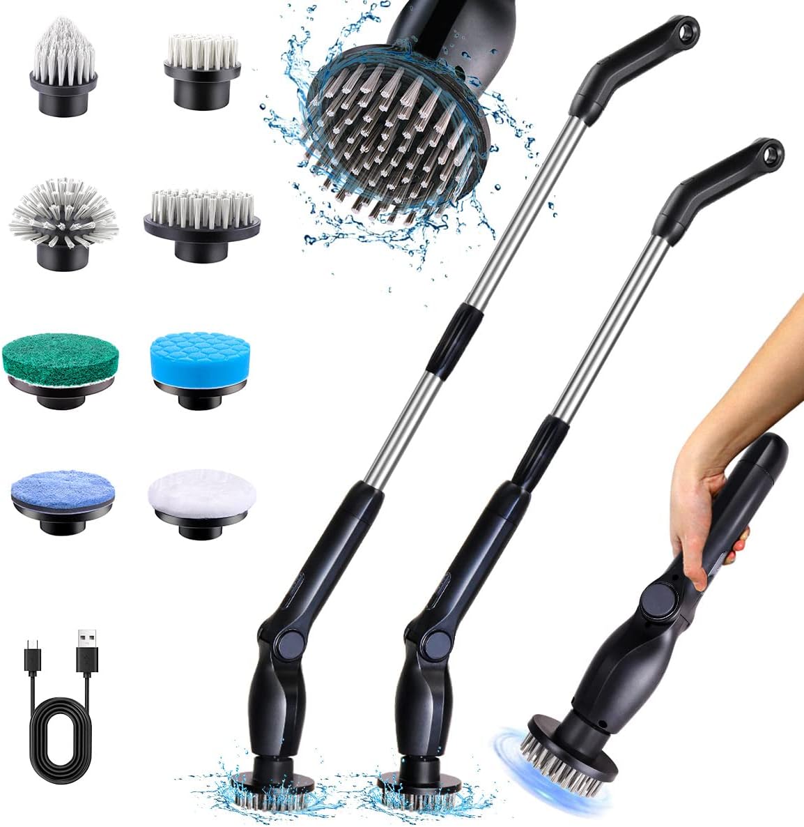 Amazon.com: Powerful Electric Spin Scrubber, Luditek Rechargeable ...