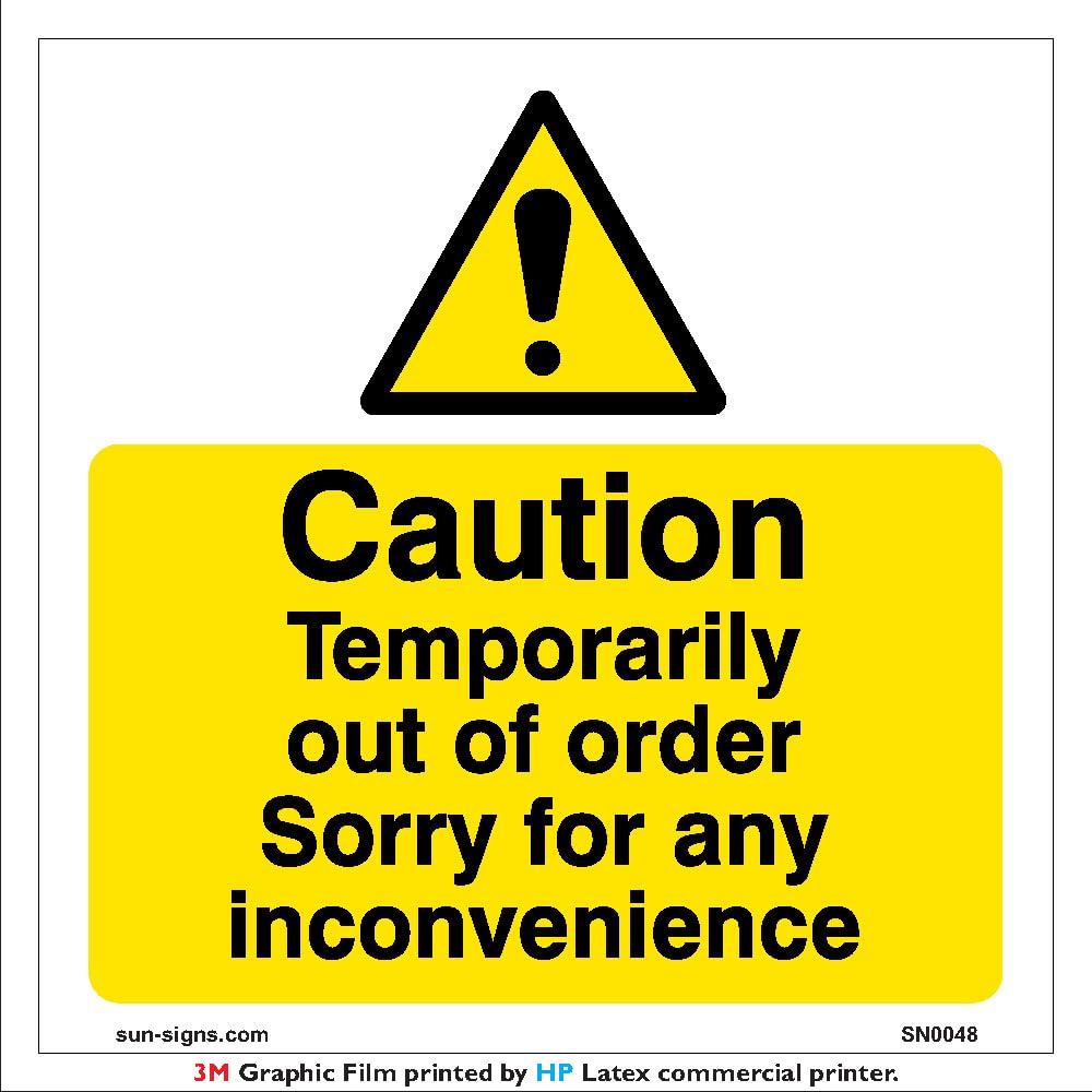 Copier Out Of Order Sign Pin Page