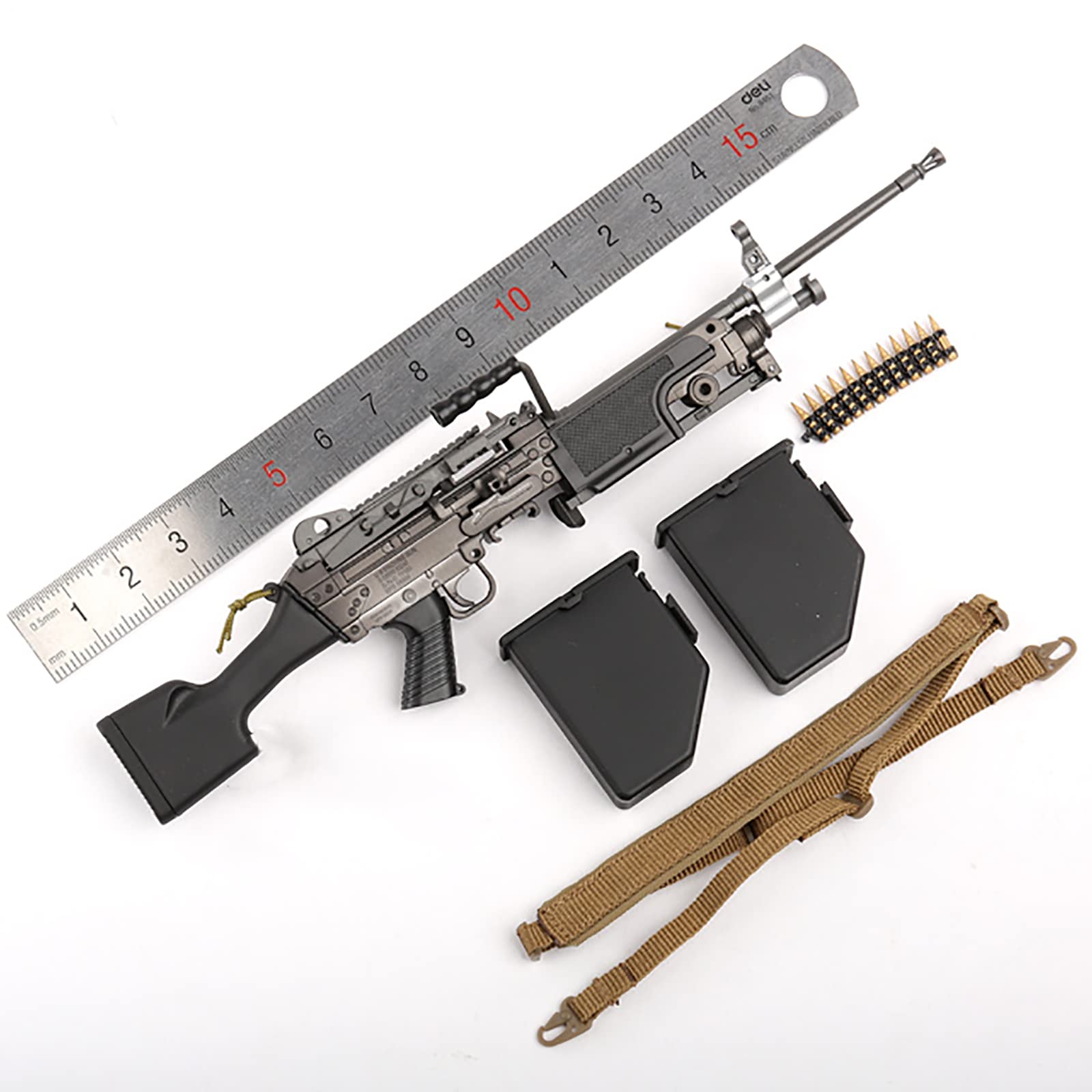 Buy ZCCG 1/6 Scale Minimi Machine Operation Red Sea Miniature Toy s ...