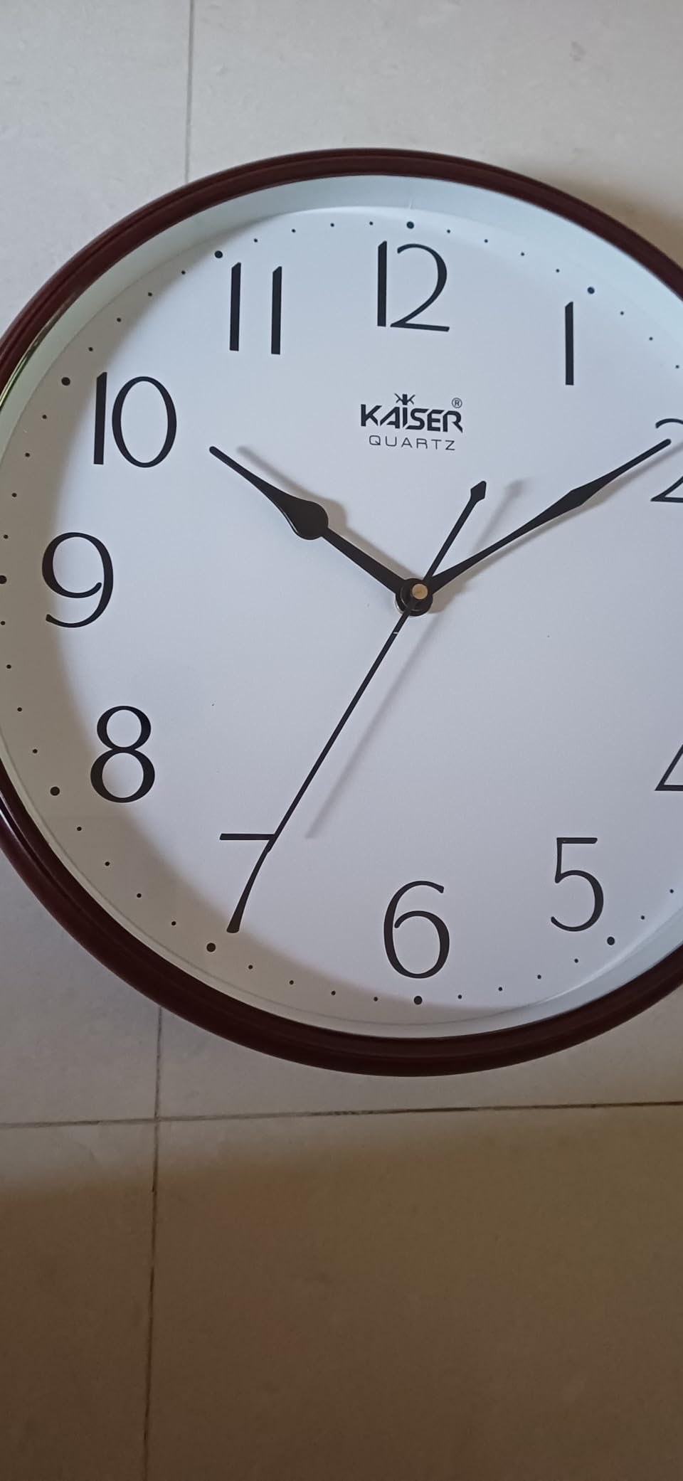Buy KAISER 12 Inch Quartz Wall Clock - Silent Analog Clock for Home ...