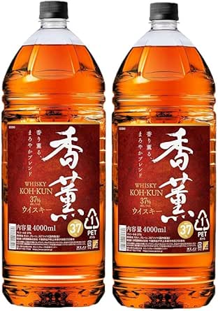 Amazon.co.jp: 合同酒精 ウィスキー 香薫 大容量ペットボトル [ ウイスキー 日本 4000ml 2本] : 食品・飲料・お酒