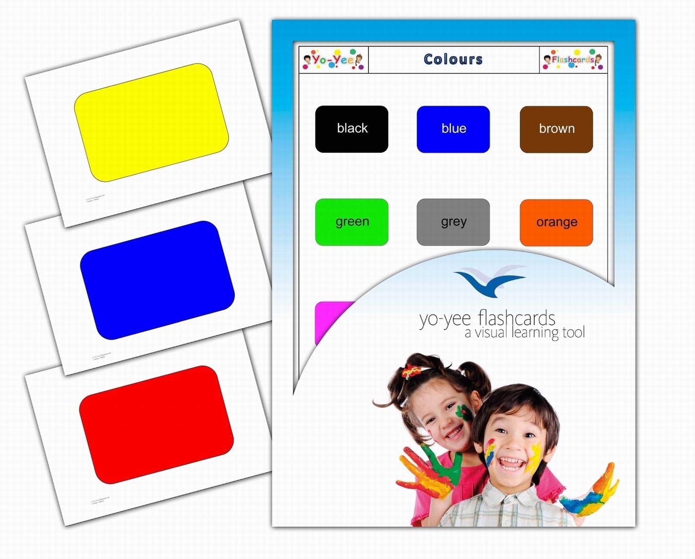 Yo Yee Flashcards Color Picture Cards English Vocabulary Cards Toddlers ...