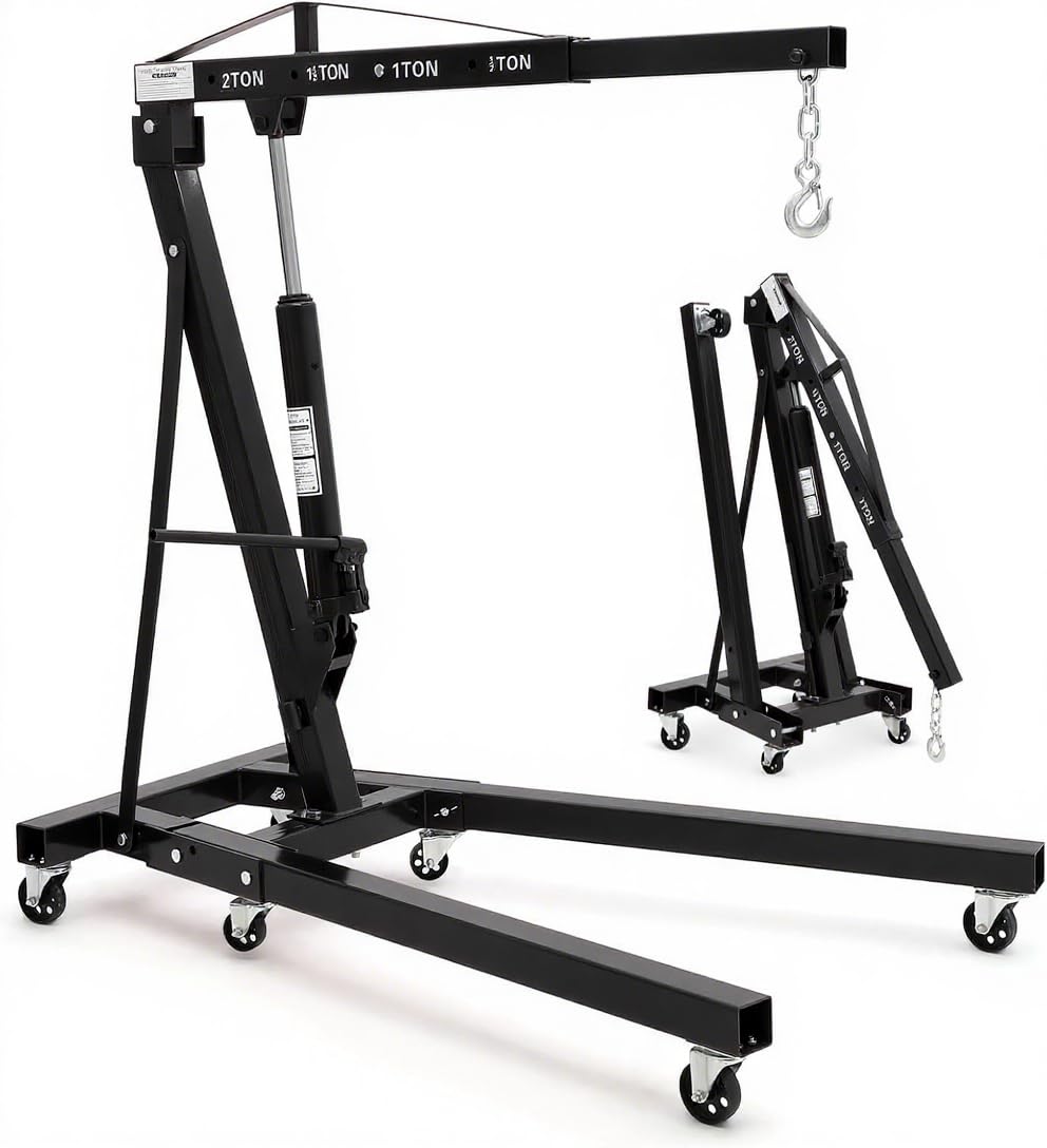 Snapklik.com : GarveeTech Cherry Picker Engine Hoist, Folding Engine ...