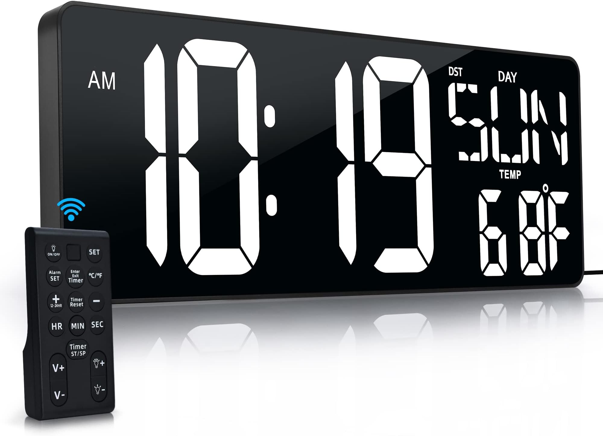 Amazon.com: Digital Clock, Digital Wall Clock for Living Room Decor ...