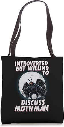 Amazon.com: Funny Mothman Cryptid Core Aesthetic Vintage Folklore Occult Tote Bag : Clothing ...