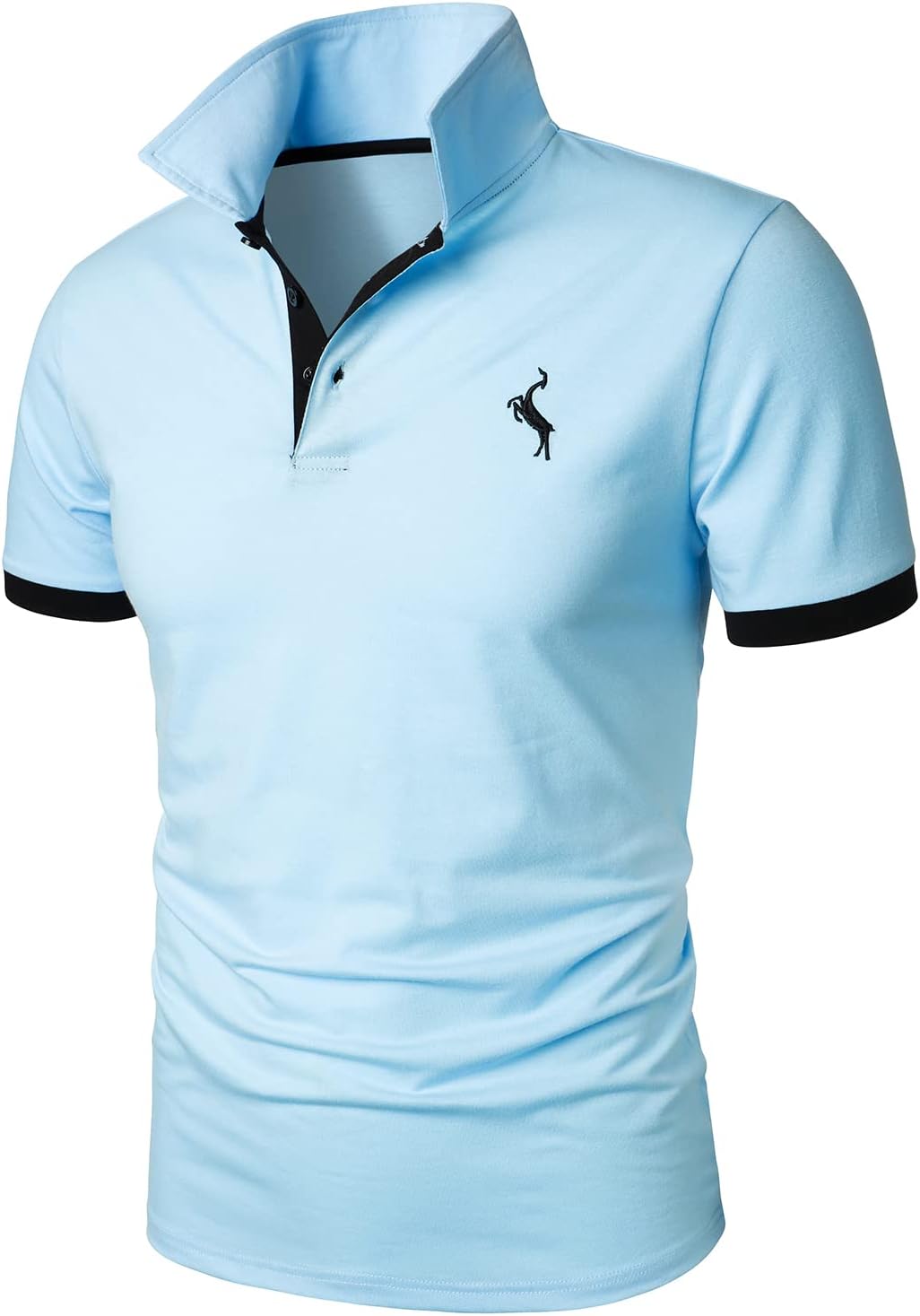 HOOD CREW Men’s Classic Polo Shirt Short Sleeve Shirts Lightweight ...