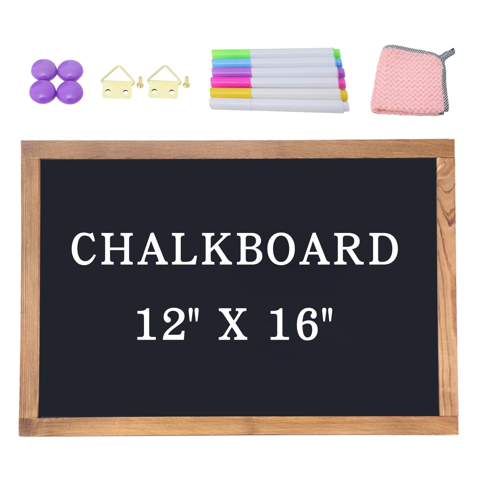 Amazon.com: Magnetic Chalkboard Small Chalkboard for Wall Rustic Wood ...