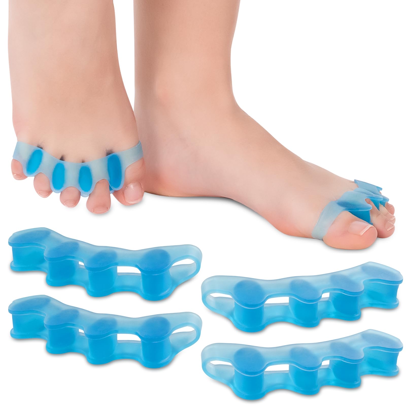Amazon.com : ViveSole Toe Spreaders for Feet (2 Pairs) - Gel Stretchers ...