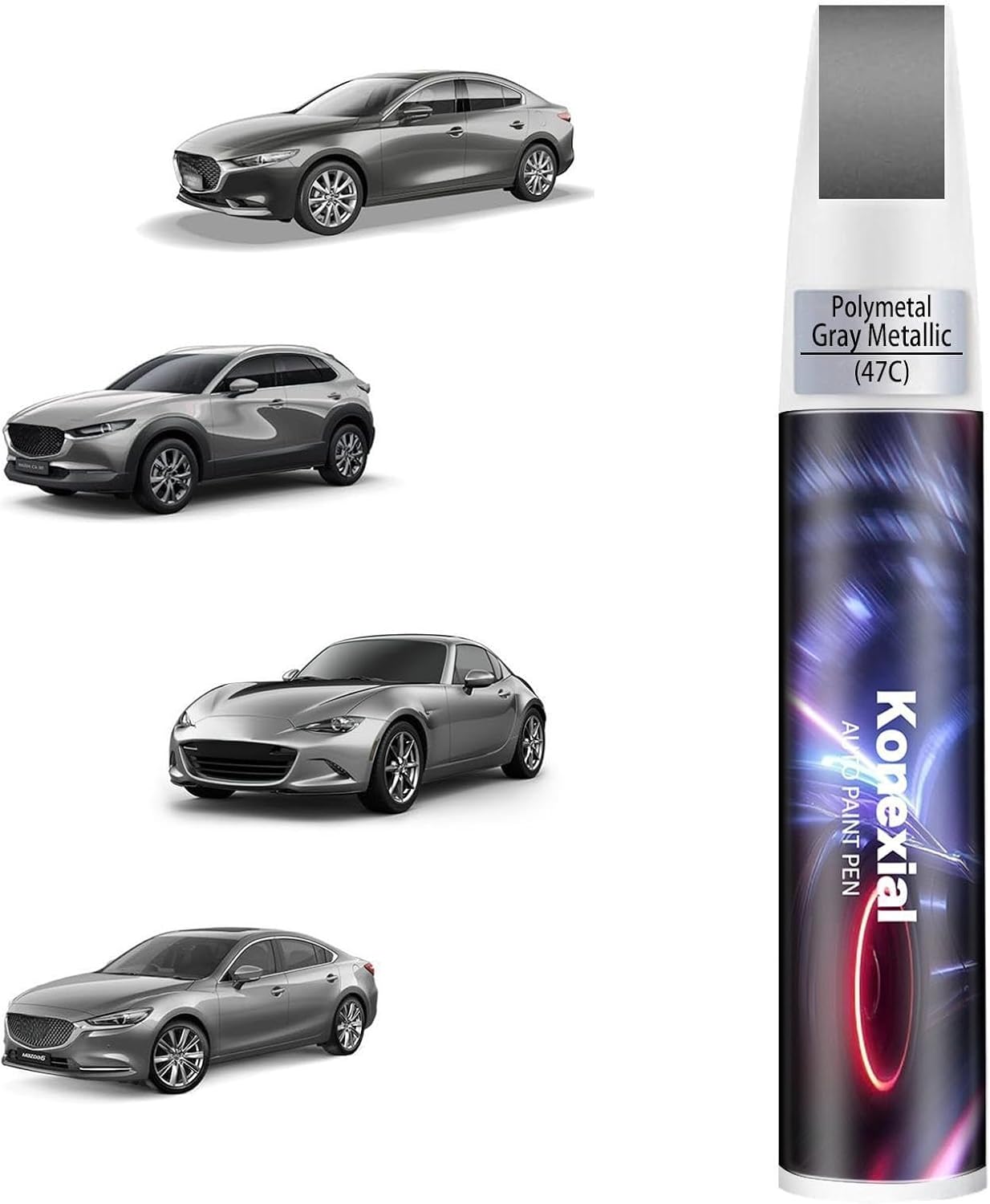 Amazon.com: Polymetal Gray Metallic(47C) Touch up Paint Compatible with ...