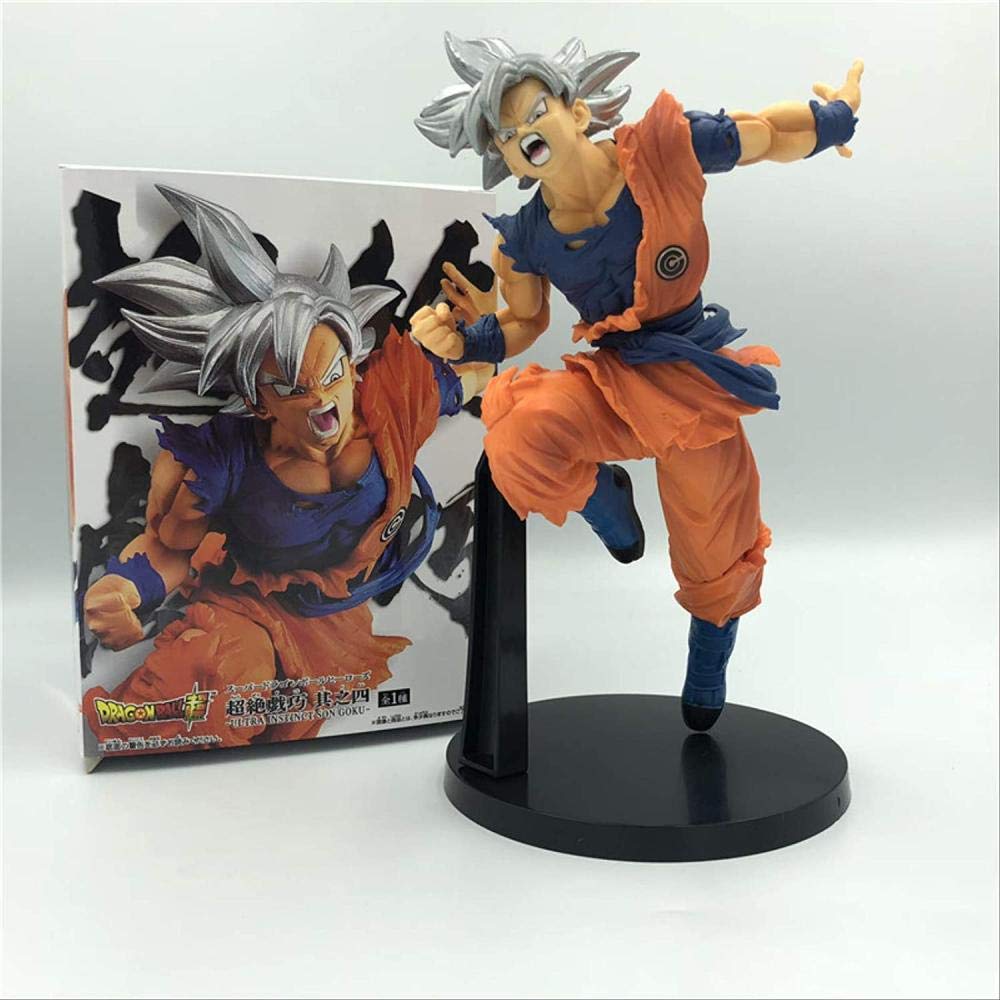 Buy KIJIGHG Dragon Ball Z Goku Super Saiyan New Silver Hair Dark Blue ...