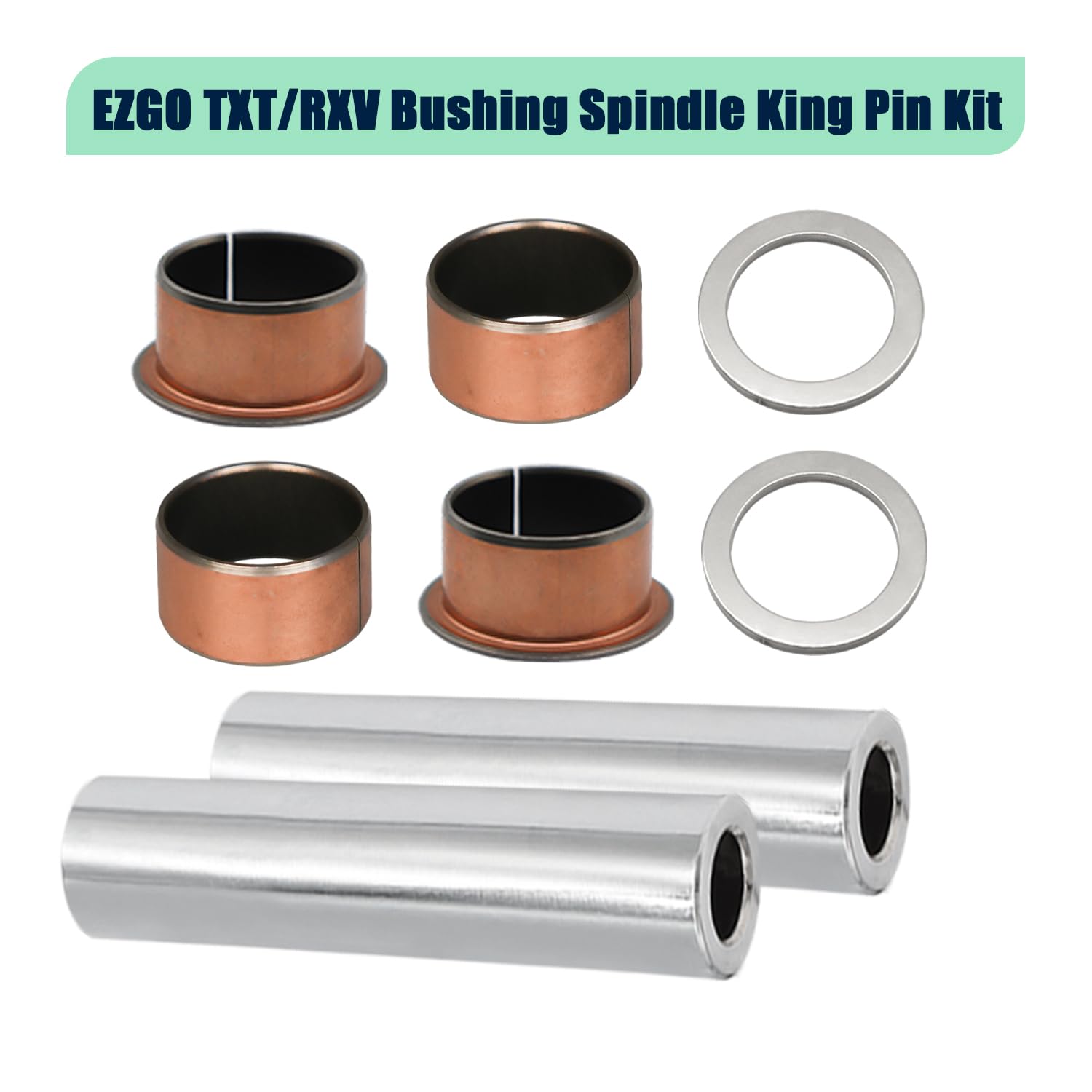 Snapklik.com : EZGO TXT/RXV Golf Cart Bushing Spindle King Pin Tube