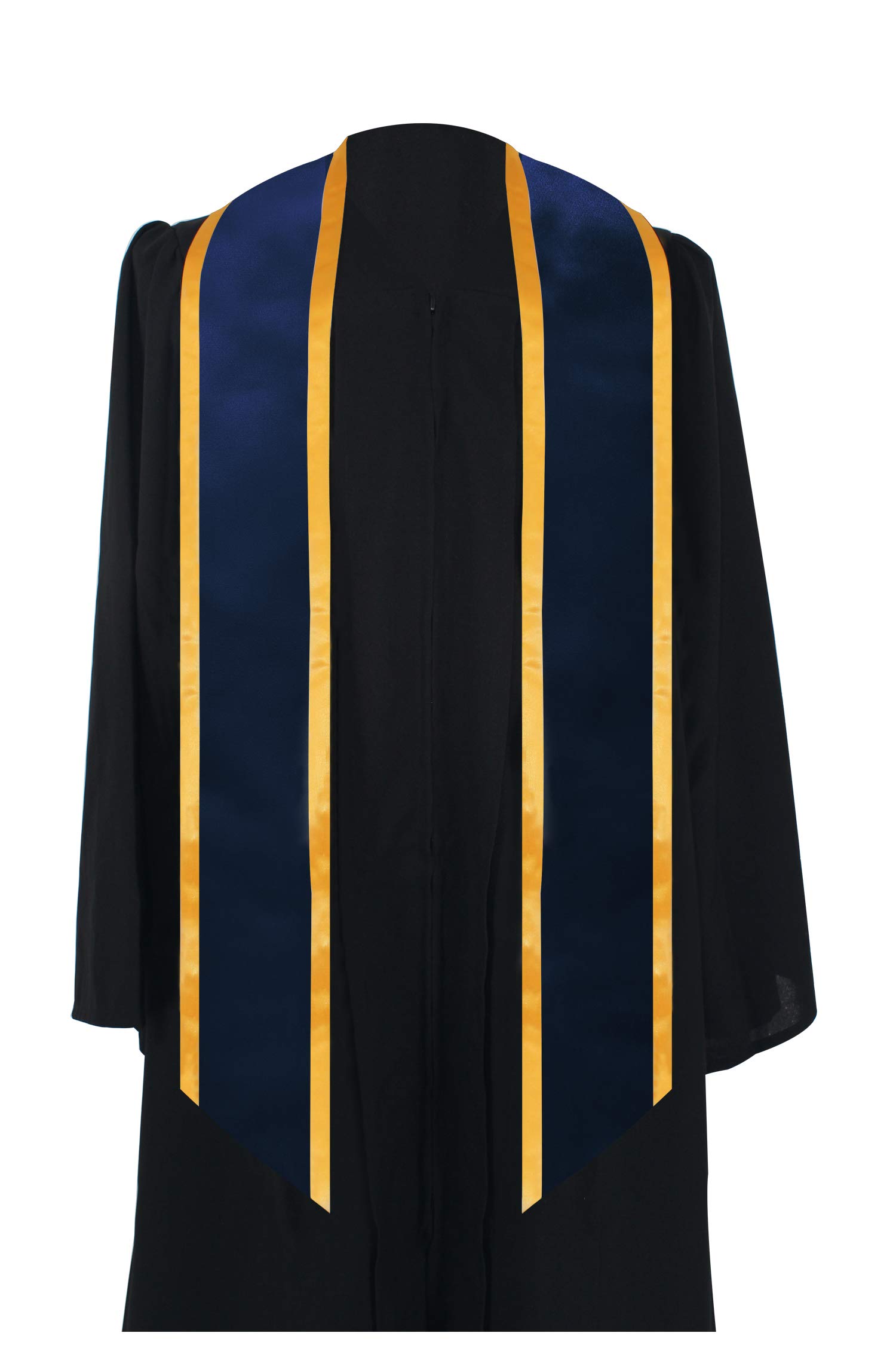 Snapklik.com : GraduationMall Graduation Honor Stole Angled End Navy