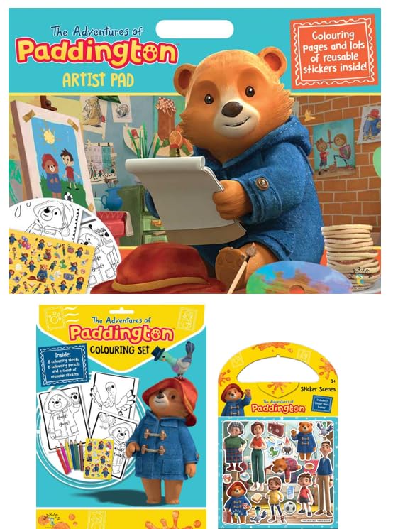 Marjen Paddington Activity Set 1 – Features a Colouring Set, Artist Pad ...