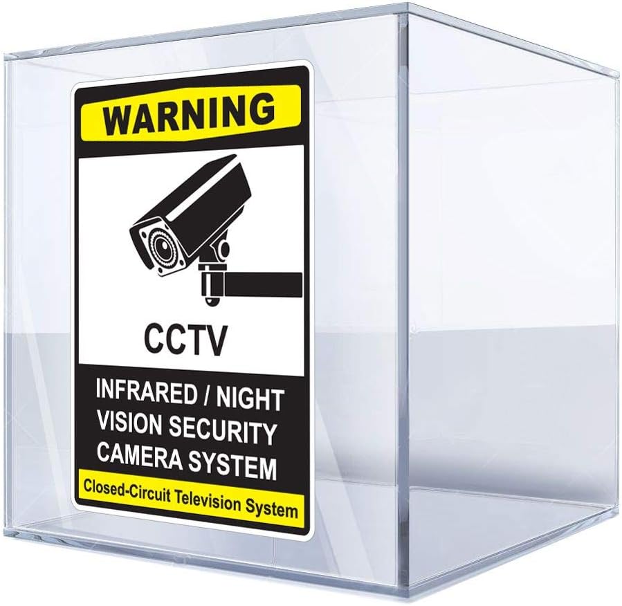 Amazon.com: Decal Sticker CCTV Infrared Night Vision Camera 6 X 4,3 ...