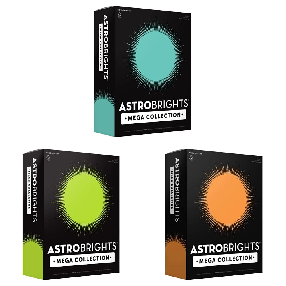 Amazon.com : Astrobrights Mega Collection, Colored Paper & Astrobrights ...