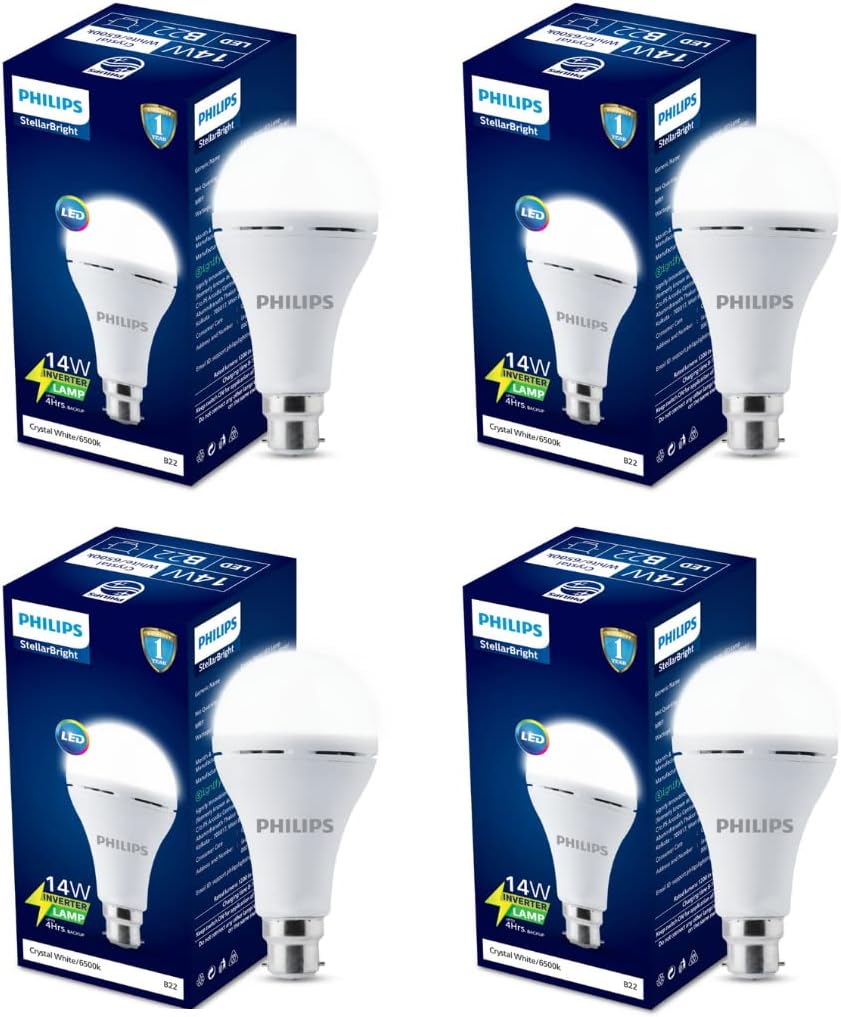 Buy PHILIPS 14W Emergency LED Bulb | Stellar Bright B22 Inverter LED ...