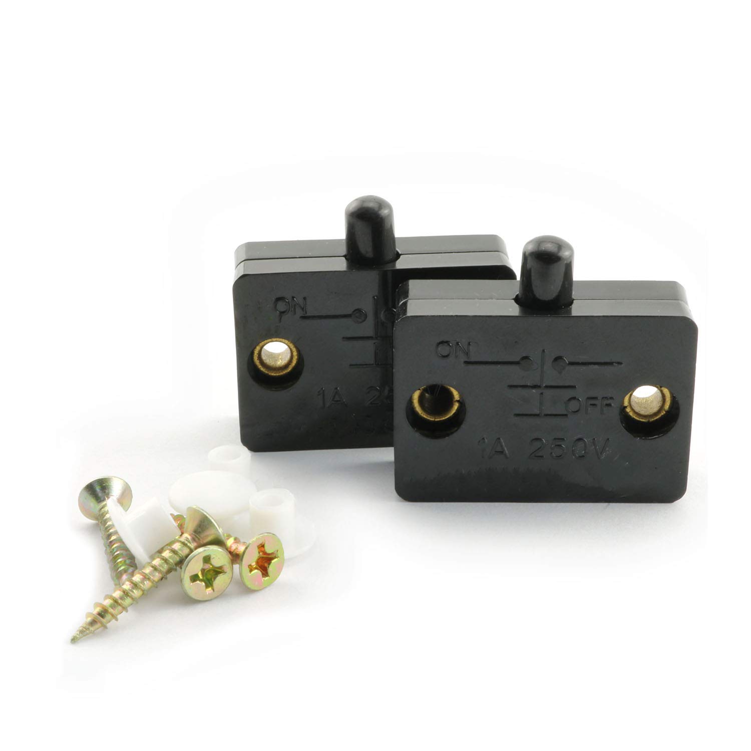 RuiLing 2-Pack Lamp Switch for Cabinet Wardrobe Drawers Light,Open On ...