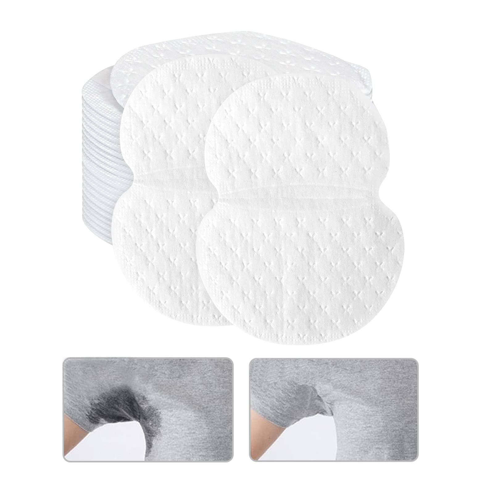 Amazon.com : Arqumi 100 Pack Disposable Underarm Sweat Pads for Women ...